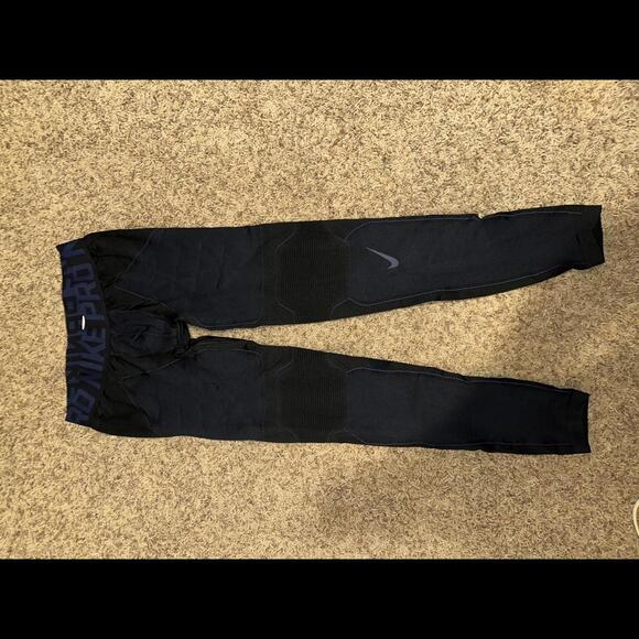 Nike | Pants | Rare Nike Pro Hyperwarm Gamme Hyperwarm Black Blue ...